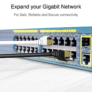 BlueRigger CAT7 Ethernet Cable 6ft - 2 Pack (10Gbps, 1000MHz, RJ45) CAT 7 Gigabit Internet Network LAN Patch Cord - Compatible with Game Consoles, Smart TV, Router