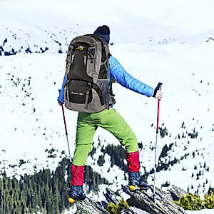 Yesland 60L Lightweight Hiking Backpack, Outdoor Sport Travel Daypack Camping Backpack Hiking Bag for Cycling, Hiking, Running, Climbing, Touring, Men, Women, Black