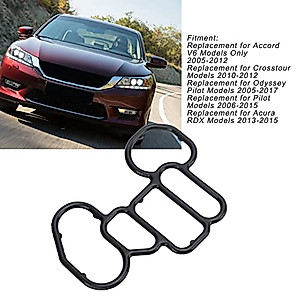 Engine Accessory, Rubber Oil Filter Housing Gasket 15302‑RDV‑J00 Flexible for Car