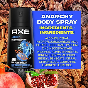 AXE Deodorant Body Spray Anarchy 150 Ml / 5.07 Oz (Pack of 6)