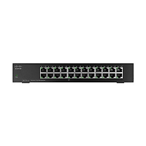 Cisco SF110-24 Unmanaged Switch, 24 Ports 10/100, Limited Lifetime Protection (SF110-24-NA)