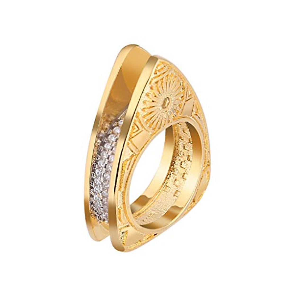 Engagement Rings for Women Unique Design Metal Geometric Square Zircon Female Ring Jewelry Gifta Good Gift for a Girlfriend, Boyfriend, Family