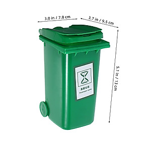 Unomor Garbage Can Desk Trash Can Mini Tiny Trash Can Trash Can for Home Kawaii Bedroom Decor Mini Desk Trash Can Desk Garbage Bucket Desktop Storage Can Mini Trash Can for Desk Waste Can