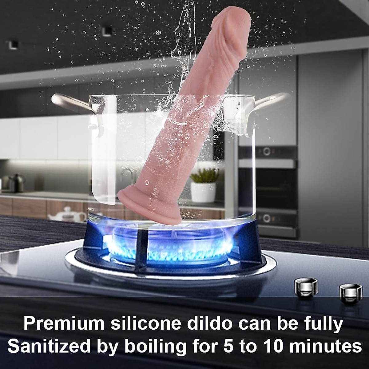 Realistic Dildos Training Set, 3 Sizes(Small Big Large) Anal Plug, G-spot and P-spot for Women, Ballless Design, Suction Cup Silicone Dildo and Hands-Free Life Like Play Fun for Beginners to Advanced