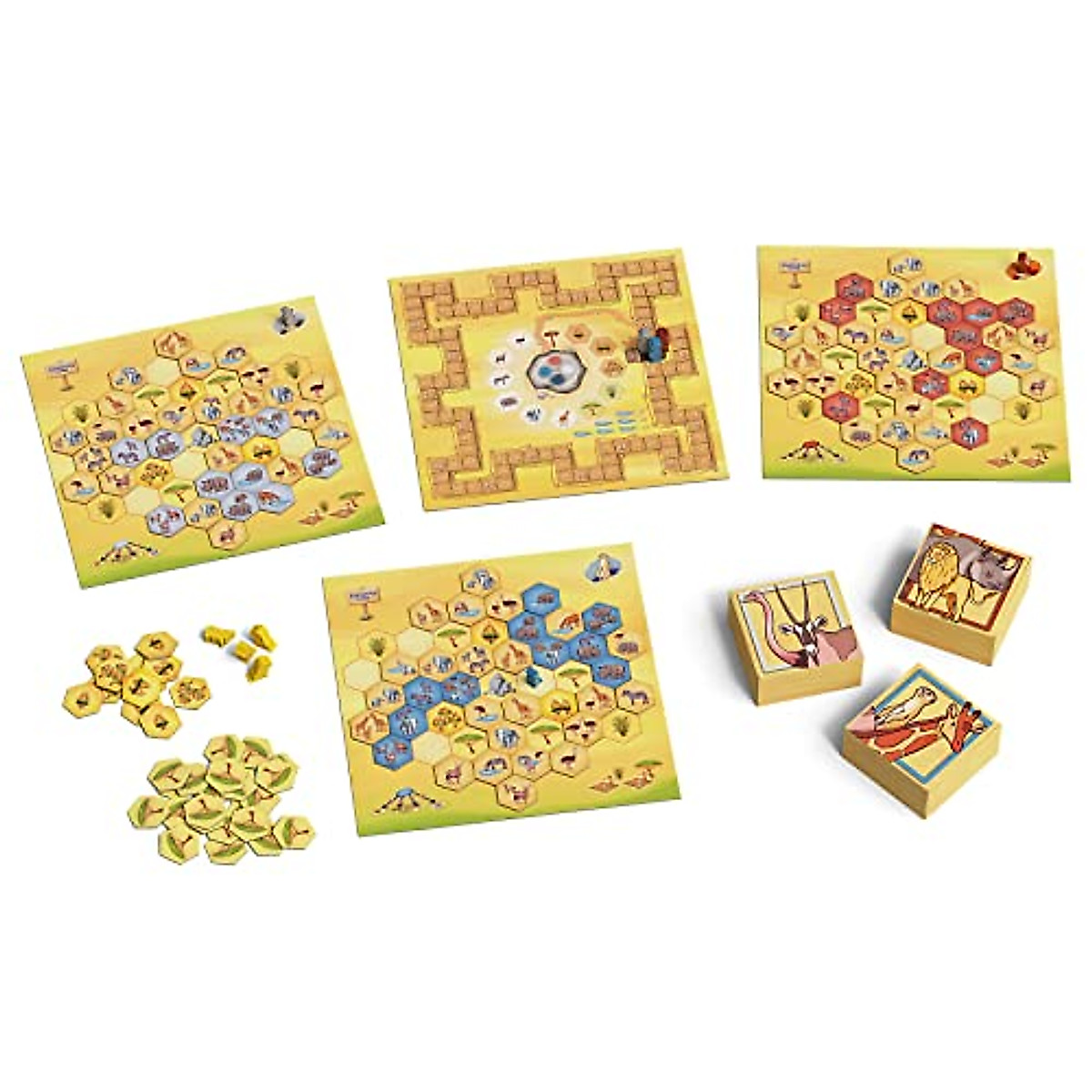 Capstone Games: Savannah Park, Strategy Board Game, Simple Gameplay, Highly Interactive Strategies, 1 to 4 Players, 20 to 40 Minute Play Time, Ages 8 and Up
