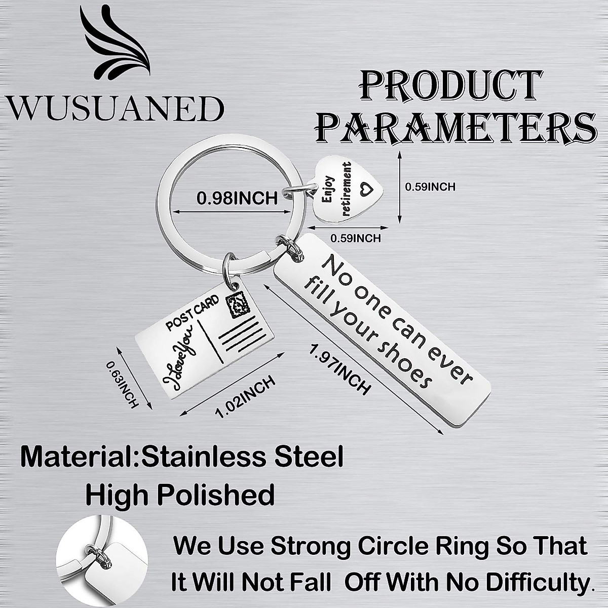 WUSUANED Mail Carrier Retirement Keychain RetirementGift for Mail Carrier Postal Worker