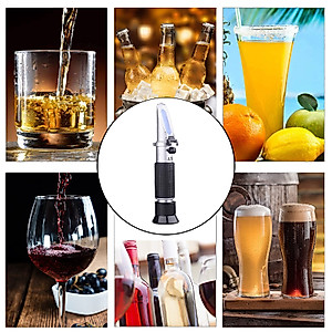 Brix Refractometer with ATC - Tiaoyeer Digital Handheld Refractometer for Beer Wine Brewing, Dual Scale-Specific Gravity 1.000-1.130 and Brix 0-32%