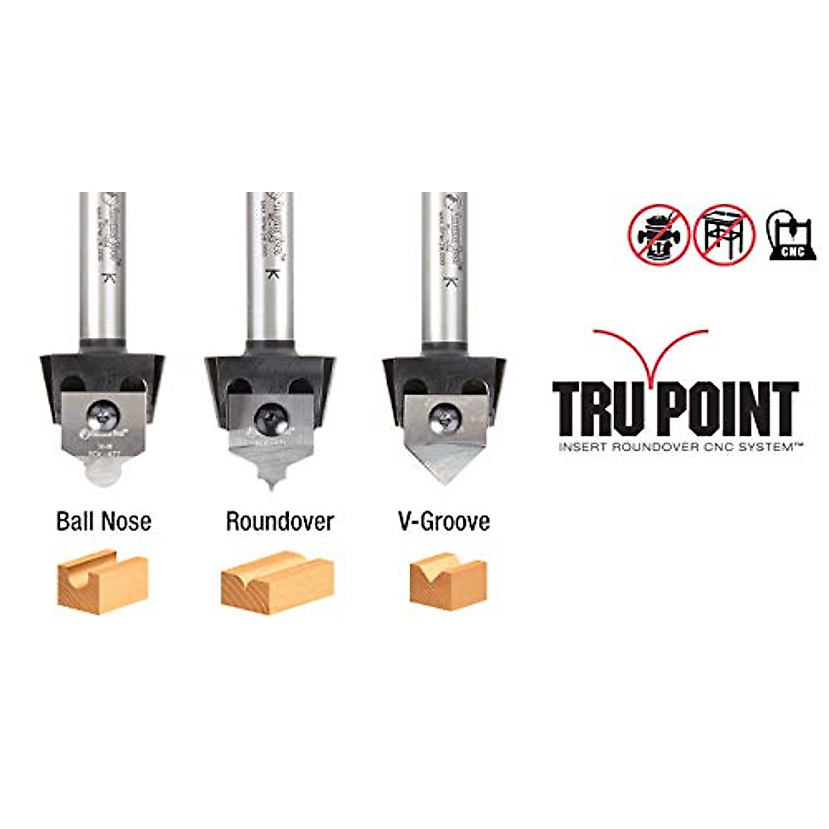 Amana Tool - Round Over Pt. Body 1/2" Shk (RC-1052), Industrial Grade