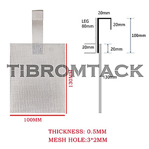Platinized Titanium Anode Mesh Electrolytic Mesh with Platinum Coating Used for Jewelry Processing, Hydrogen Production, Fuel Cells