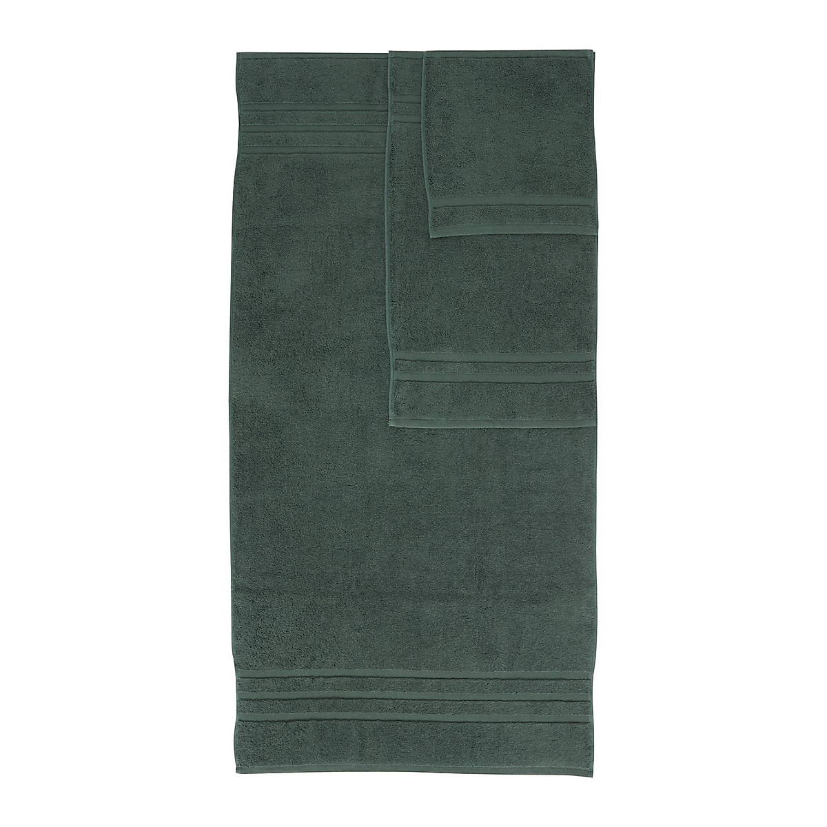 VETERAN TEXTILE LLC Luxury Hotel & Spa, Turkish COTTON,6 Pieces Towels Set, Max-Softness by Veteran Textile (DARK GREEN)