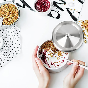 Cabilock 2Pcs Stainless Steel Water Coffee Tea Cup Lid Cover Mug Cap Cover for Kitchen Coffee Water 10cm