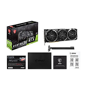 MSI Gaming GeForce RTX 3080 Ti 12GB GDRR6X 320-Bit HDMI/DP Nvlink Tri-Frozr 2 Ampere Architecture OC Graphics Card (RTX 3080 Ti Ventus 3X 12G OC)