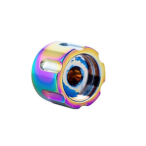 Guyker 3Pcs Guitar Potentiometer Control Knobs for 6mm(0.24”) Dia. Shaft Pots - Knurled Volume and Audio Switch Knob Replacement for Electric Guitar or Precision Bass - Zinc alloy, Rainbow