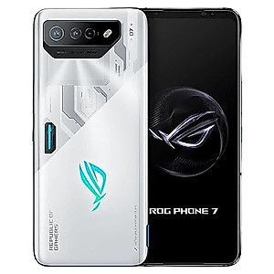 ASUS ROG Phone 7 5G Dual SIM 512GB 16GB RAM Factory Unlocked (GSM Only, No CDMA - not Compatible with Verizon/Sprint) Global Version - White