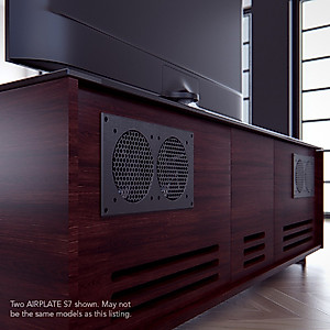 AC Infinity AIRPLATE S7, Quiet Cooling Fan System 12" with Speed Control, for Home Theater AV Cabinets