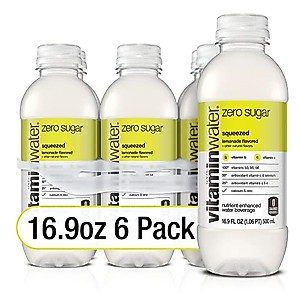 vitaminwater zero Squeezed, 16.9 fl oz (pack of 6)