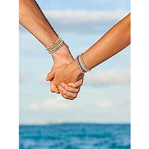 Roe Dolph 16 Pcs String Bracelets for Men Colorful Aesthetic Bracelets for Women Adjustable Surfer Wave Bracelets Pack Waterproof Handmade Ankle Bracelets Set Friendship Bracelets for Summer(Style B)