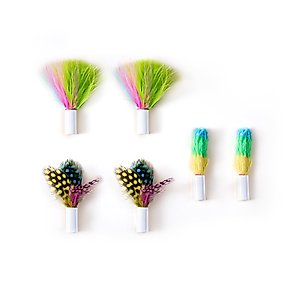 Potaroma Cat Toys 3in1 Automatic Interactive Kitten Toy, Fluttering Butterfly, Moving Ambush Feather, Track Balls, 6 Feather Replacements