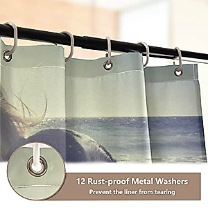 JSTEL Custom Bathroom Sets with Shower Curtain and Rugs,Custom Bathroom Rugs Sets 4 Piece Non Slip Bath Mat Sets with Shower Curtain