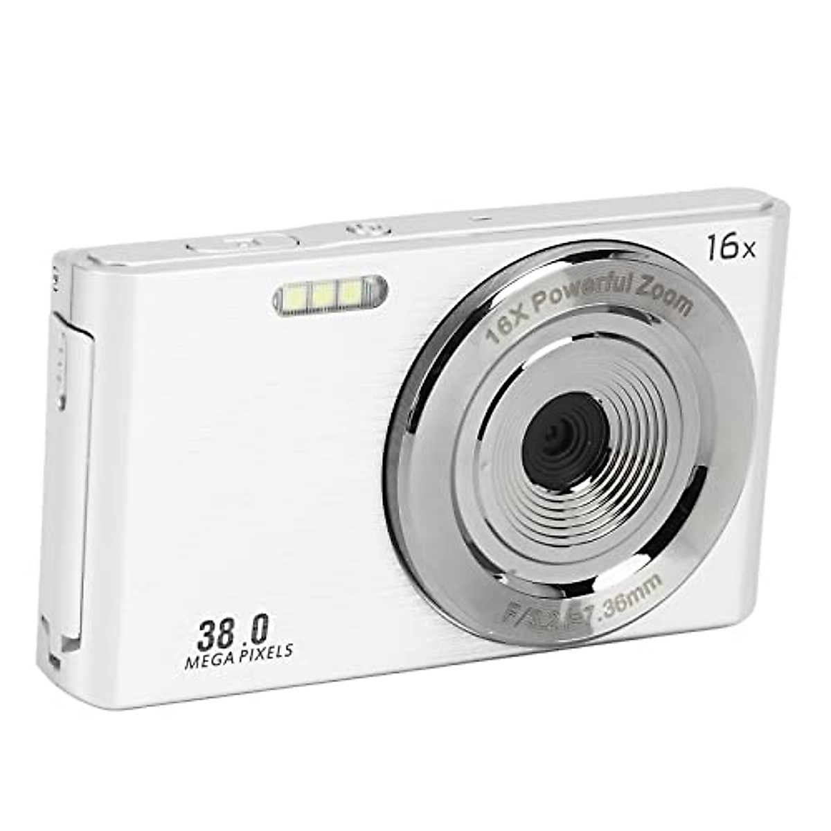 Digital Camera, 1080P 38MP Vlogging Camera 16X Digital Zoom Digital Camera, Anti Shaking, 2.4 Inch Screen Compact Camera for Teens Students Boys Girls Seniors