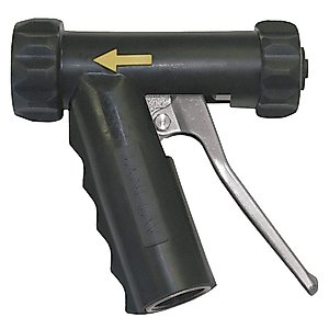 Sani-Lav Spray Nozzle, Aluminum, Brass/SS, Black