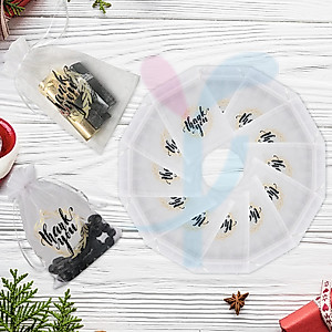 FPAKDH 50 Pieces Thank You Bags Sheer Organza Gift Bags Small Jewelry Present Bags with Drawstring 4 x 6 Mesh Wedding Party Favor Bags for Sachet Jewelry Candy Soap Makeup Party Favor Bags White