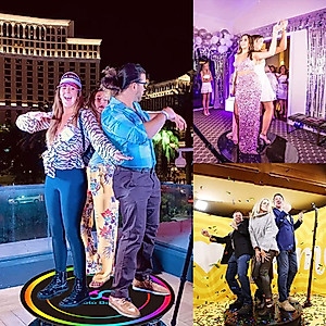 360 Photo Booth Machine for Parties, Weddings, Live Streaming,360 Spin Photo Booth Stand Free Custom Logo.360 Camera Booth Machines with Flight Case 80cm 31.5''