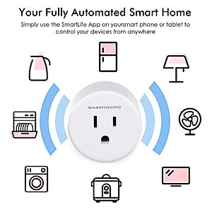 Smart Plug, WiFi Light Switch, Outlet Timer, Amazon Alexa Google Home Voice, APP and Remote Control, Smart Devices, Gadgets, Home Improvement Outlet Extender, 2.4ghz Network, Pack of (1)