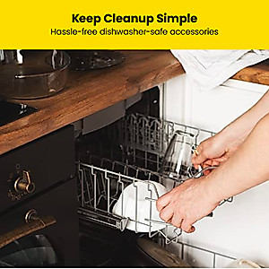 Chefman TurboFry 8-Quart Air Fryer, Integrated 60-Minute Timer for Healthy Cooking, Cook with 80% Less Oil, Adjustable Temperature Control, Nonstick Dishwasher-Safe Basket and Tray, Black