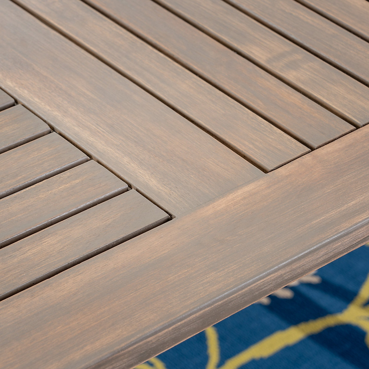 Christopher Knight Home 305157 Baia Outdoor Acacia Wood 70" Oval Dining Table, Gray Finish