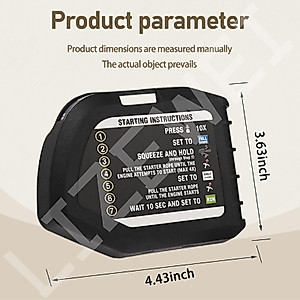 308649003 Air Filter w/Labels & 5687301 Cover Compatible with Ryobi RY251PH RY252CS RY253SS RY254BC 25CC String Trimmer - Contain oil tube