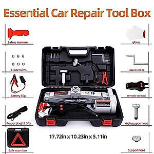 STANDTALL Electric Car Jack Car Floor Jack 3 Ton All-in-one Automatic 12v Scissor Lift Jack Car Repair Tool for Sedans and SUV