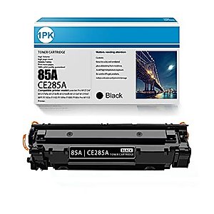 1 Pack Black High Yield Toner Cartridge 85A | CE285A Replacement for HP Pro M1212nf M1217nfw M1214nfh M1216nfh M1213nf M1219nf M1132 MFP P1102w P1102 P1109w P1005 P1006 Printer.
