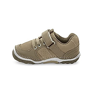 Stride Rite Kids SRTech Wes Casual Sneaker, Taupe, 6.5 Wide US Unisex Toddler