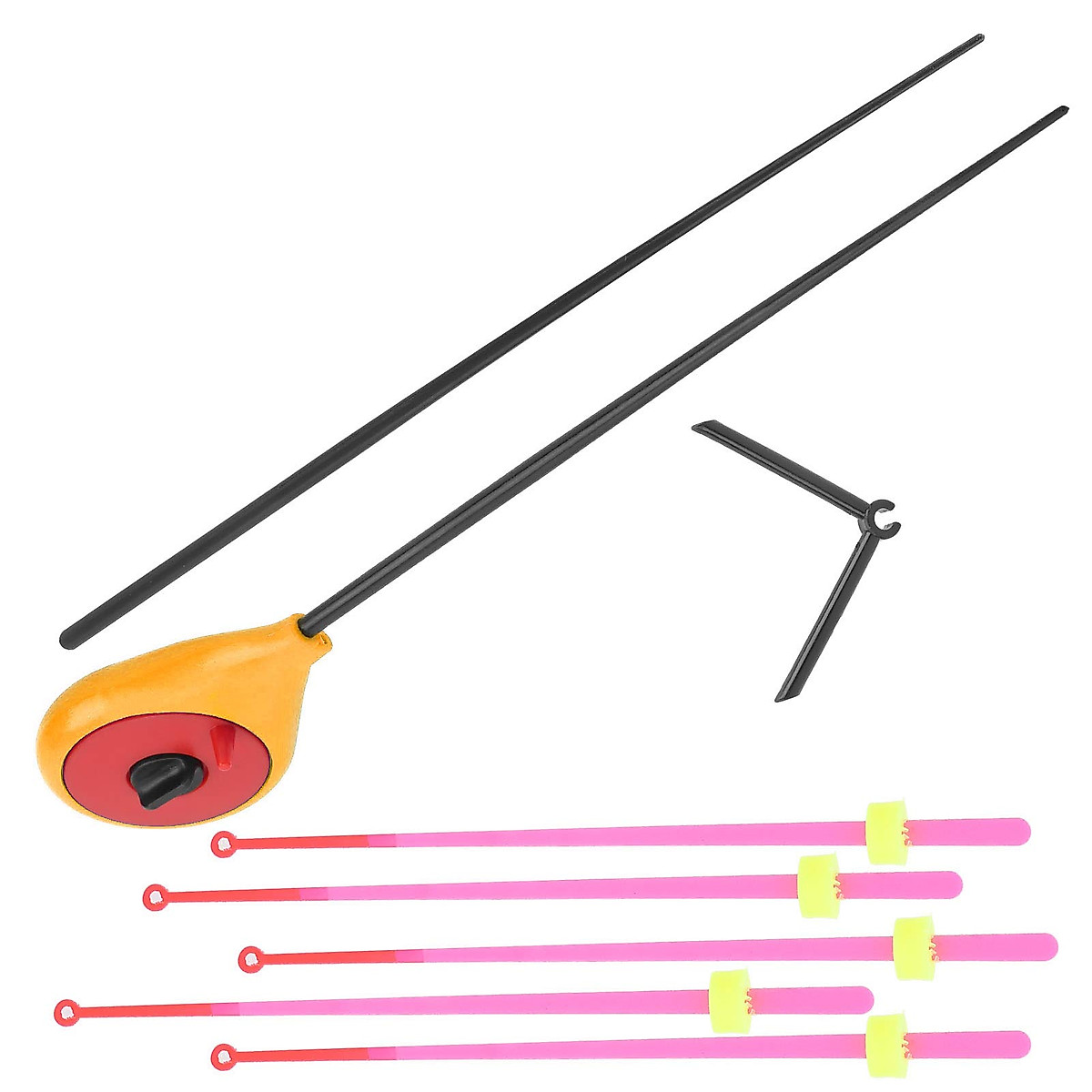 Dioche Fishing Rod Kit, Lightweight Portable Ice Fishing Pole End, Rods Pole End Tip Flexible Toughness 43g for Fishing Lover Fishing Tackle Winter Ice Fishing(16cm)