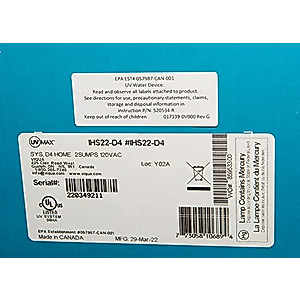 VIQUA IHS22-D4 Home Plus 3 Stage Ultraviolet Water System 12 GPM