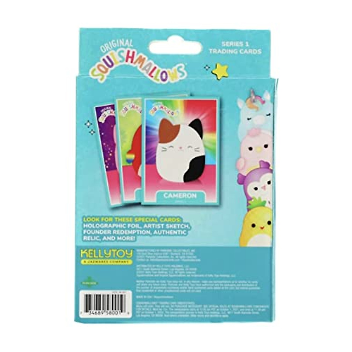 Squishmallows Official Kellytoy Series 1 Trading Cards (Pack of 6)