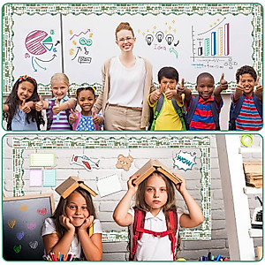 60 Pcs Boho Inspirational Quotes Bulletin Board Border Motivational Bulletin Board Decoration Inspirational Border Paper Scalloped Quote Border for Classroom Office Wall Decors, 12 x 3 Inches