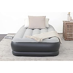 SLEEPLUX Durable Inflatable Air Mattress with Built-in Pump, Pillow and USB Charger, 15" Tall Twin