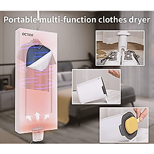 OCTIDE Multifunctional Portable Dryer, Shoe Dryer, Quilt Dryer, with Hand Warmer, Foldable, Intelligent Timing, Suitable for Home, Travel, Dormitory, 600W High Power.