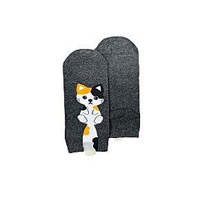 Everything Socks Animal Socks for Women men girls teens and kids- 5 Pack Includes Calico Cat, Fox, Red Panda, and Chipmunk Design- Fun ankle socks for Children & Adults