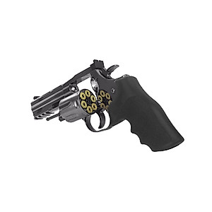 ASG Dan Wesson 715 Revolver 4" 0.177/4.5mm Caliber BB Gun, Steel Grey
