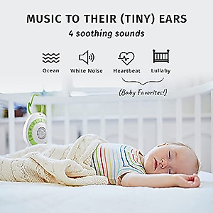 MyBaby Baby Sound Machine, White Noise Sound Machine for Baby, Travel and Nursery. 4 Soothing Sounds, Integrated Clip, Small and Lightweight. Great for Baby Registry Searches