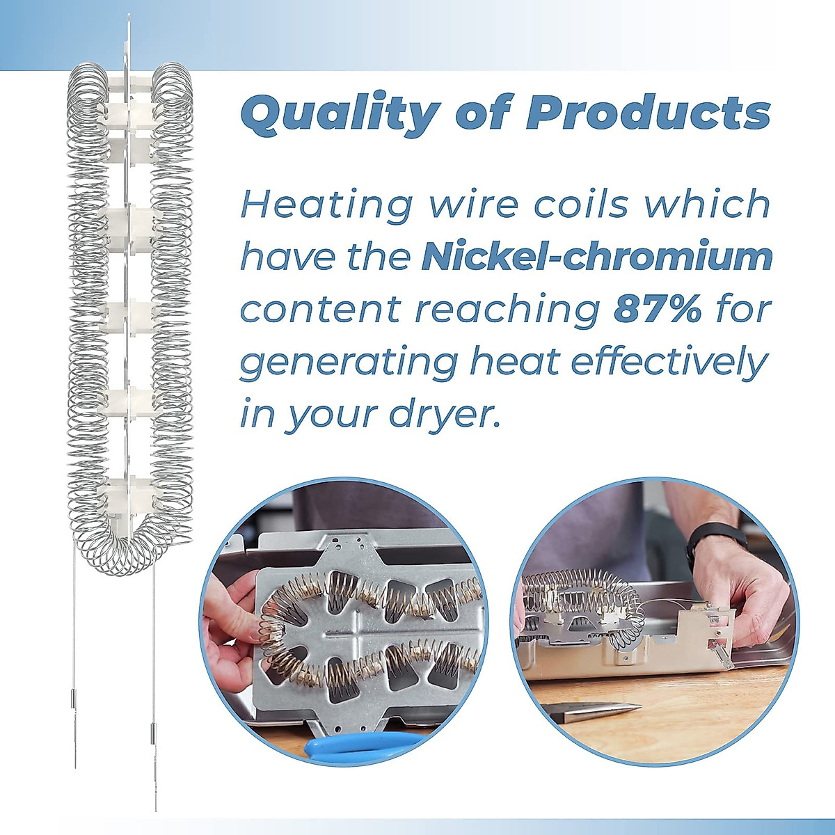 MAYITOP Dryer Heating Element Exact fit for Samsung DV40J3000EW/A2-0000, Samsung DV448AEE/XAA-0000, Samsung DV209AEW/XAA-0001 Dryers