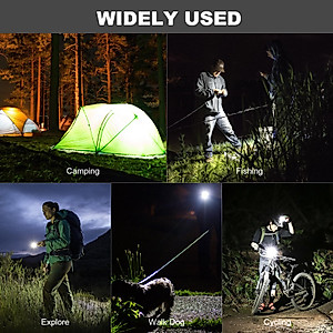 ALSTU Rechargeable Flashlights High Lumens, 900000 Lumens Super Bright Flashlight with 5 Modes & Power Display, IPX7 Waterproof Flash Light for Outdoor, Camping, Hiking