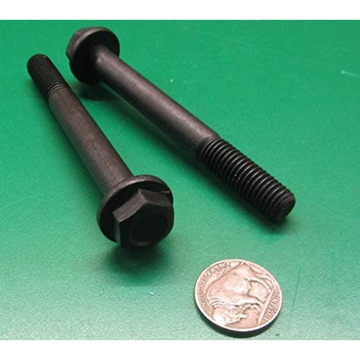 Class 10.9 Black Oxide Steel Flange Bolts M10 x 1.5 mm x 90 mm Long PT 10 pcs
