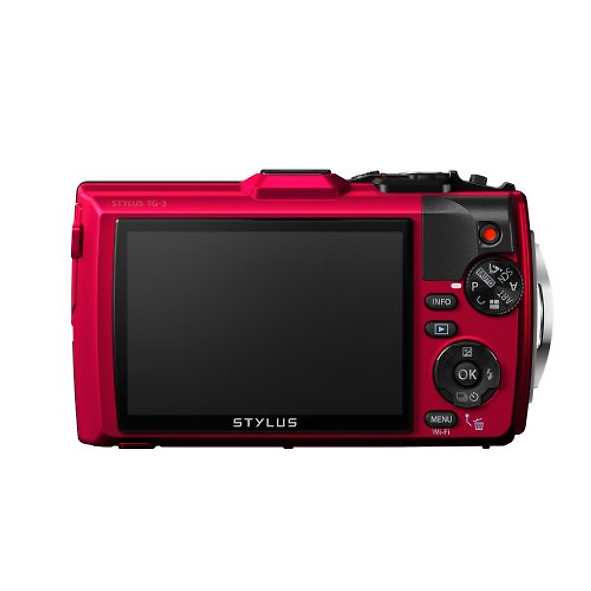 Olympus TG-3 Waterproof 16 MP Digital Camera (Red)