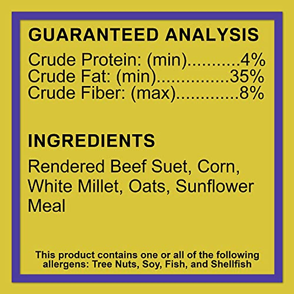 C&S High Energy Suet Treat 11.75 Ounces, 12 Pack