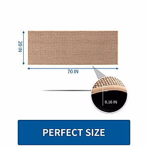 Kitchen Rugs and Mats, Washable Non-Skid Kitchen Mats for Floor, Large Runner Rugs for Kitchen Floor, Front of Sink, Hallway, Laundry Room (Beige, 20"x70")