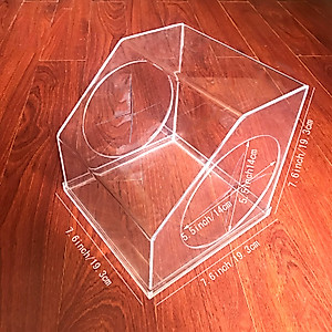 Dust Cover Fully Enclosed Electric Grinding Table Polisher Dust Box, Small Acrylic Transparent Dust Box on The Table for Prevent dust from Flying Away During Grinding Operation